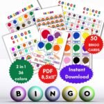 Engaging Kids with Colour Flash Cards and Bingo Learning Set