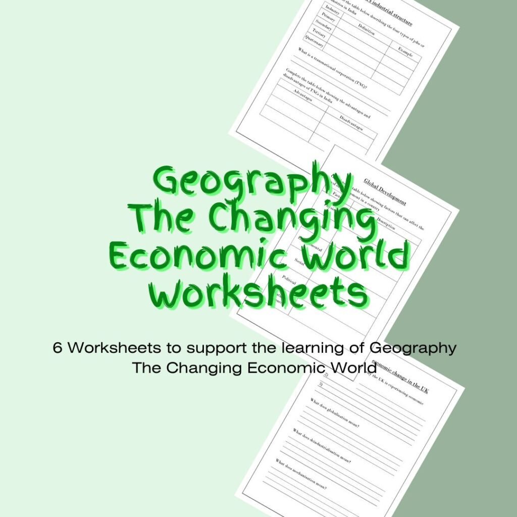 Enhance Learning with Geography Economic World Worksheets
