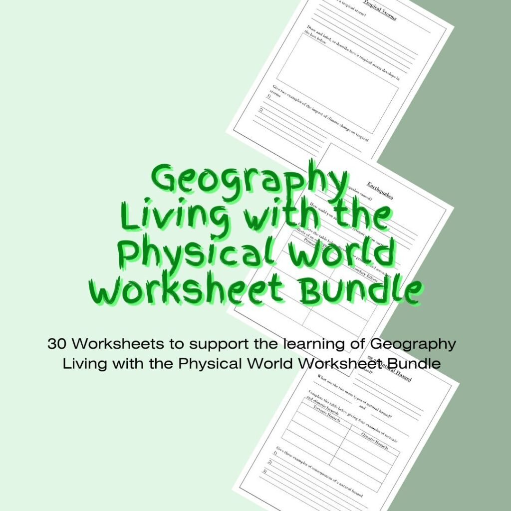 UK Geography Interactive Worksheets: Physical & Natural World