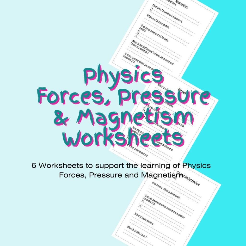 Teach KS3 Physics with Engaging Worksheets on Forces, Pressure, and ...
