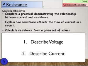 Understanding Resistance, Current & Voltage: Teaching Resource