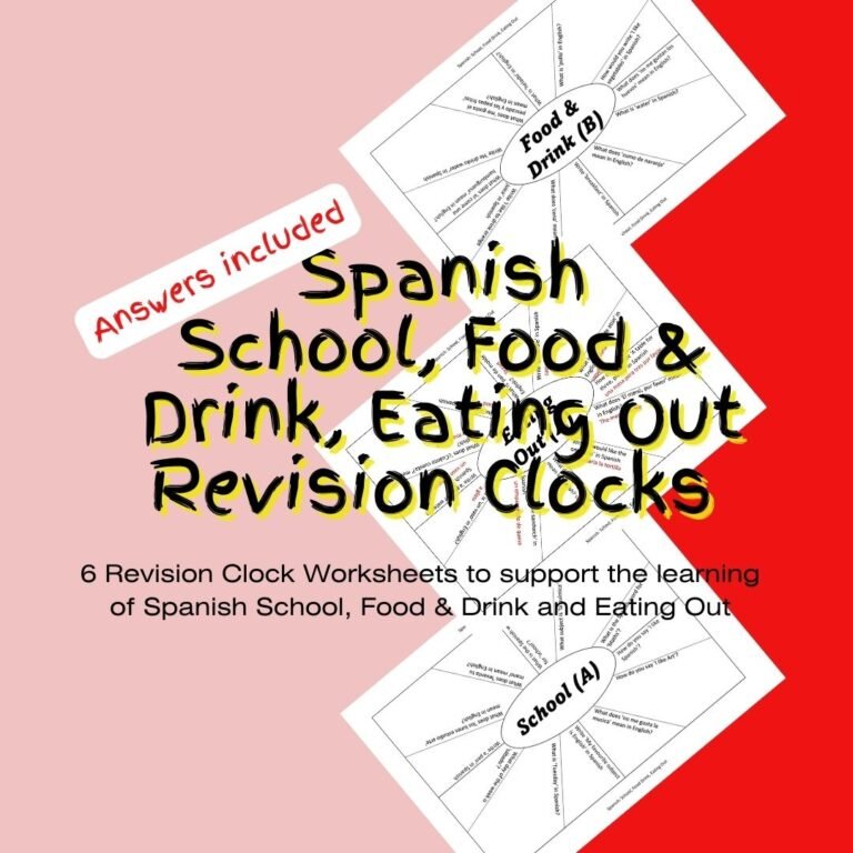 Boost Your Knowledge with These 6 Revision Clocks on School, Food ...