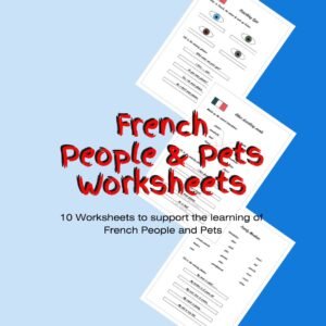 Enhance French Vocabulary with People & Pets Worksheets