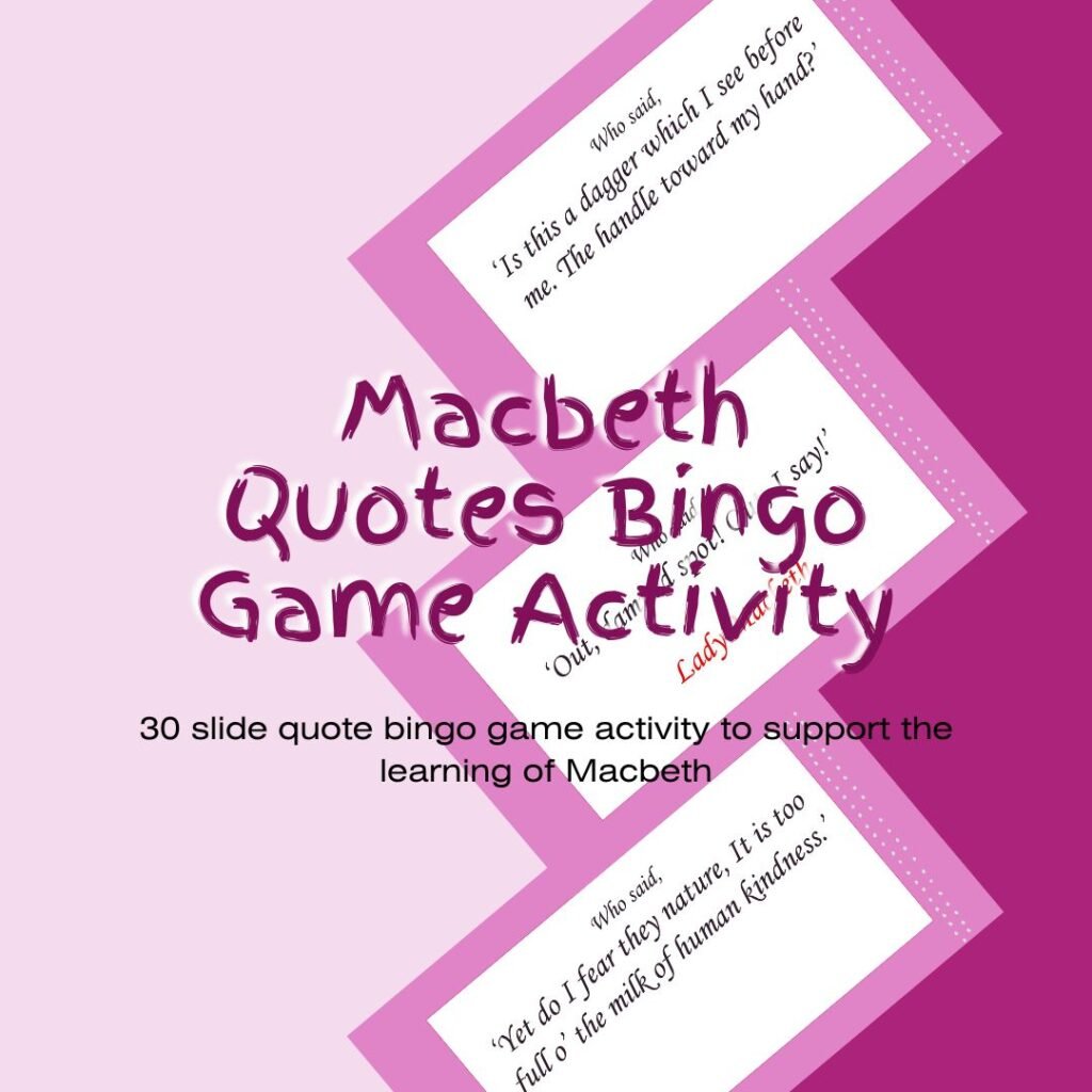 Engaging Macbeth Quote Bingo PowerPoint Game: Download Now!