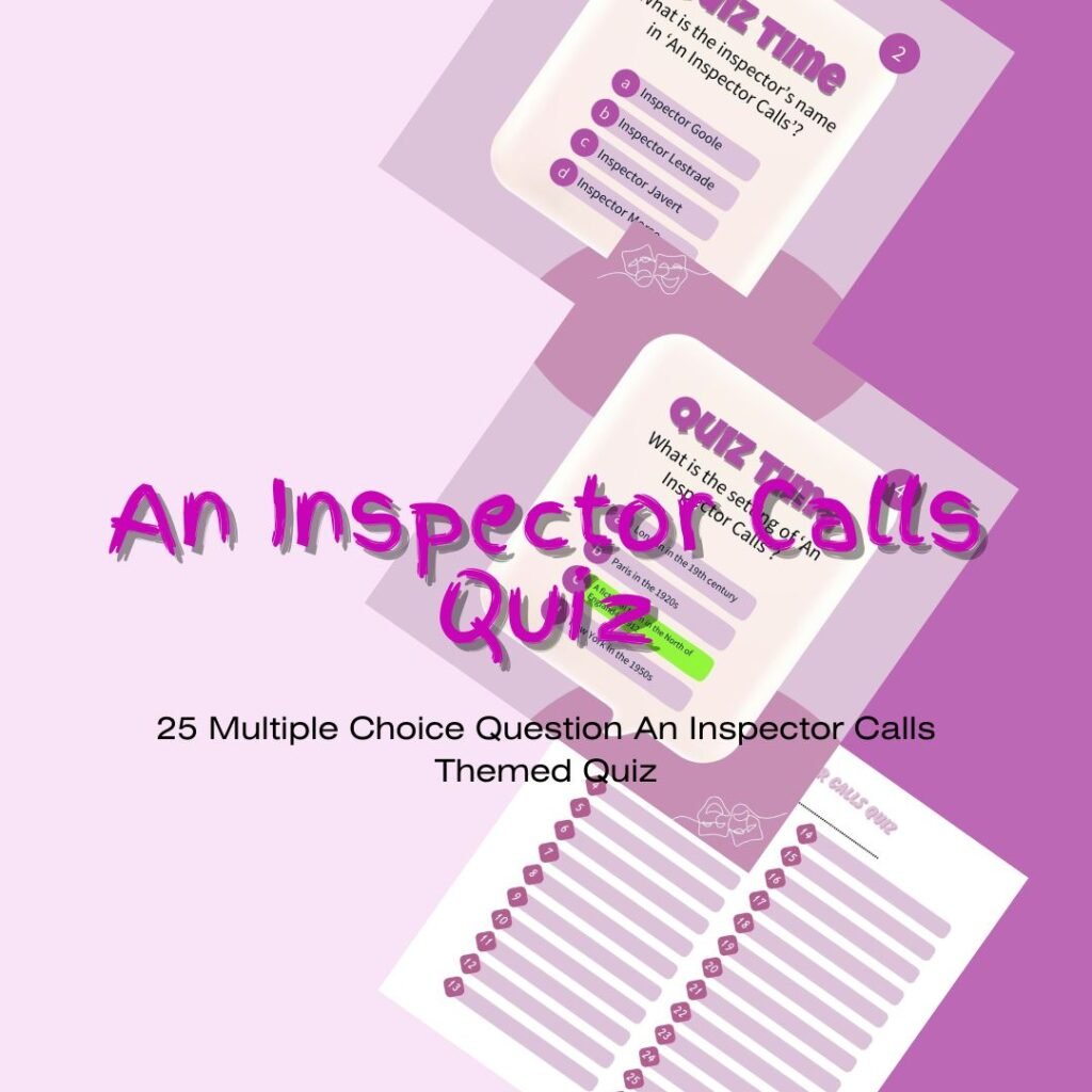 Unravel 'An Inspector Calls' with 'Inquiry into the Unknown' Quiz
