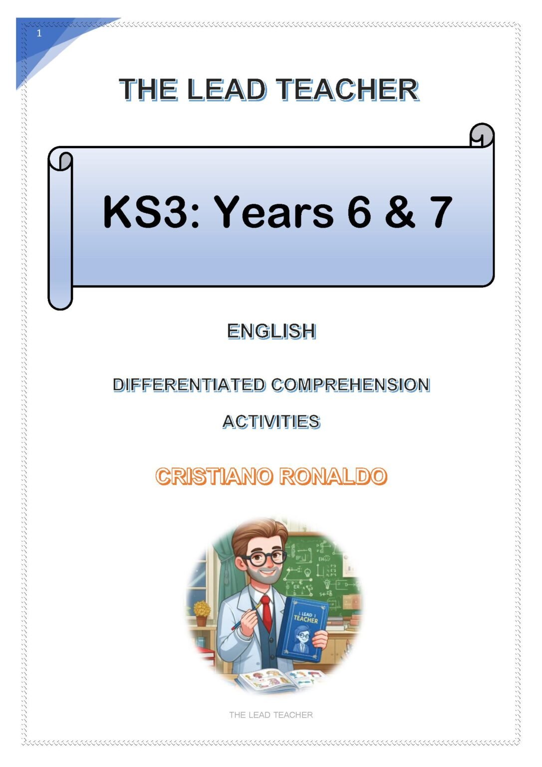 Engaging Ronaldo Comprehension Activity for KS3 Students