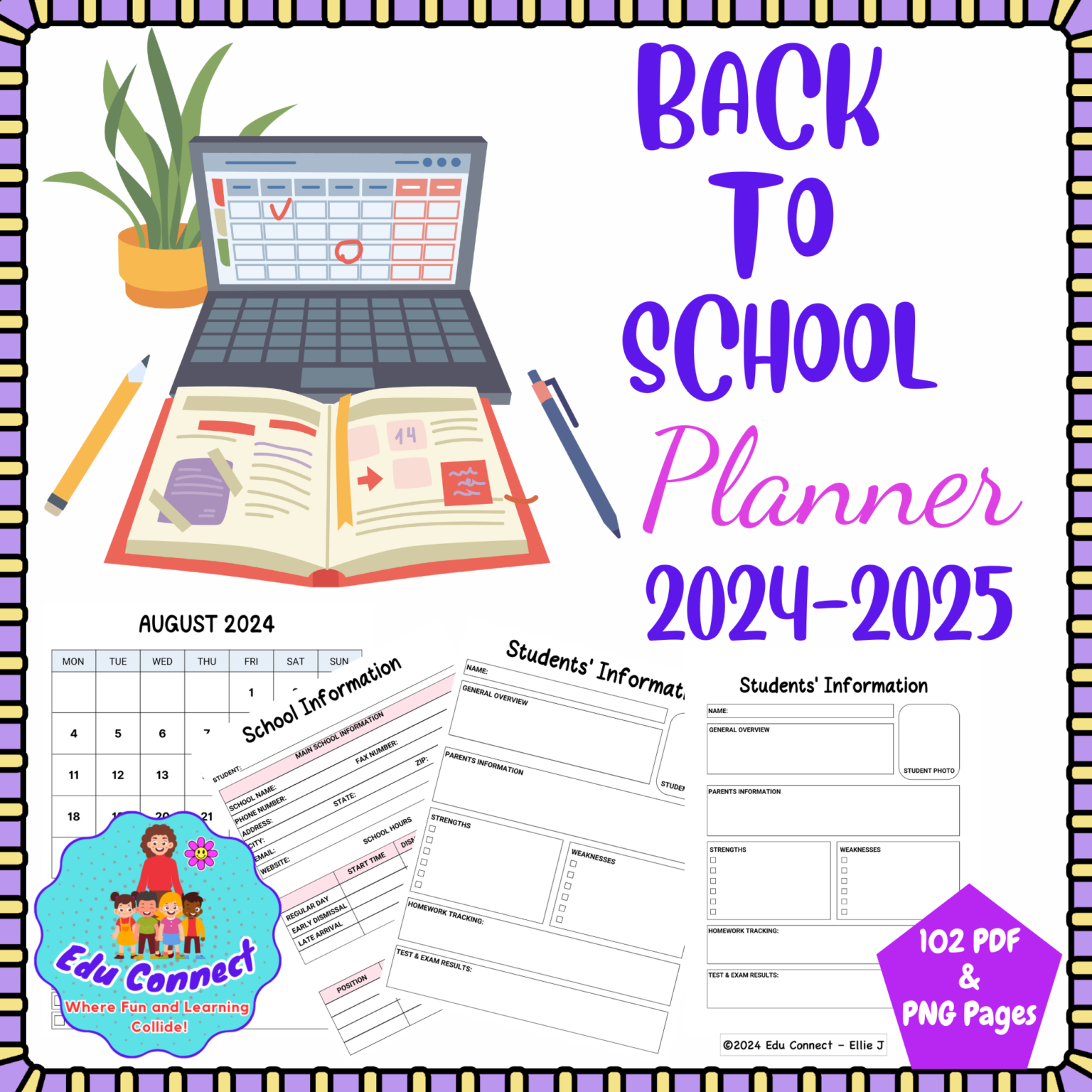 2024/2025 Back To School Planner for Teachers and Students - Free and ...