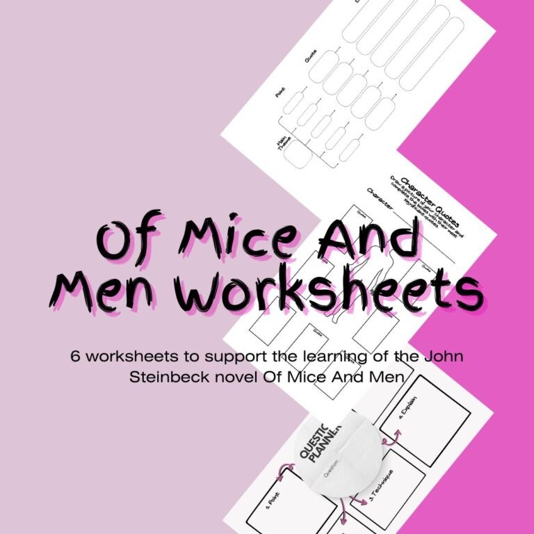 Enhance Students' Understanding: Of Mice And Men Resource