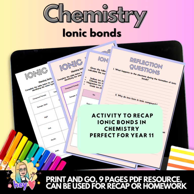 Master Ionic Bonding: Interactive Student Activity
