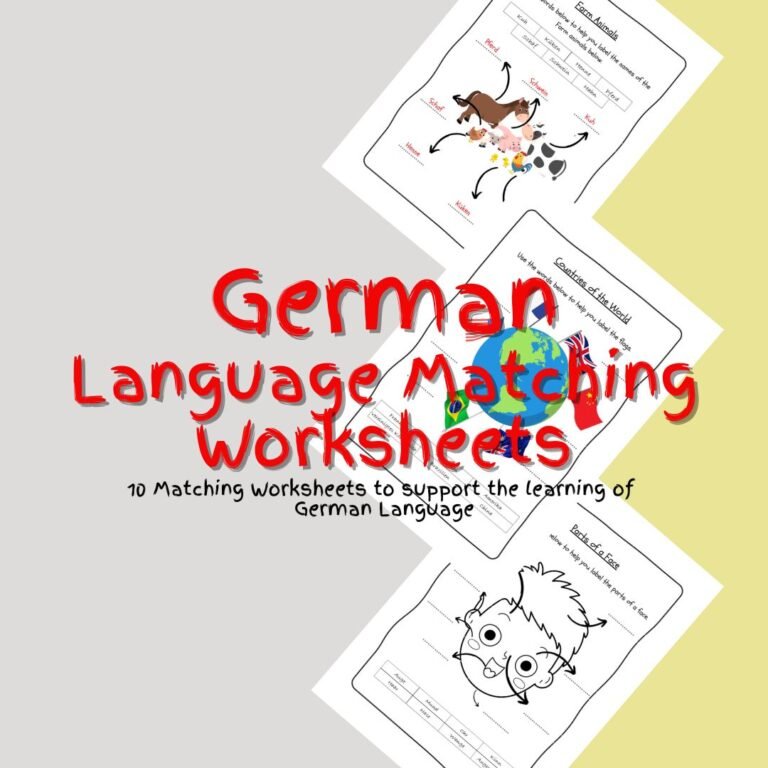 Fun German Vocabulary Worksheets: Master Words & Images