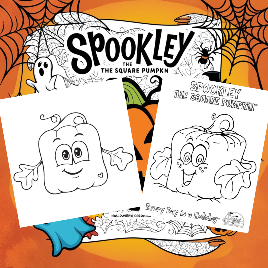 Spookley Pumpkin: Fun & Educational Halloween Colouring