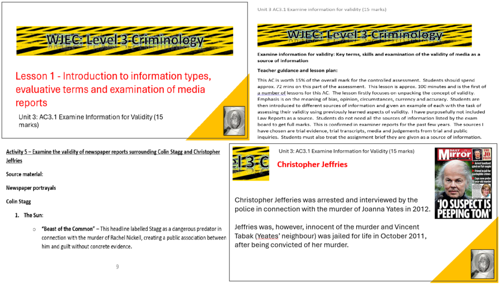 WJEC Criminology Unit 3 Resources: Validity Made Simple