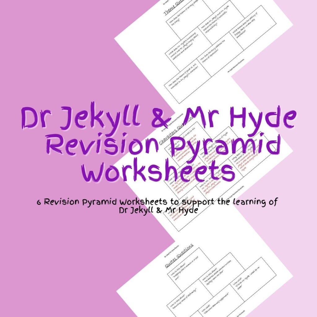 Master Dr Jekyll & Mr Hyde with Printable Worksheets