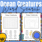 Explore Sea Life with Ocean Creatures Word Search