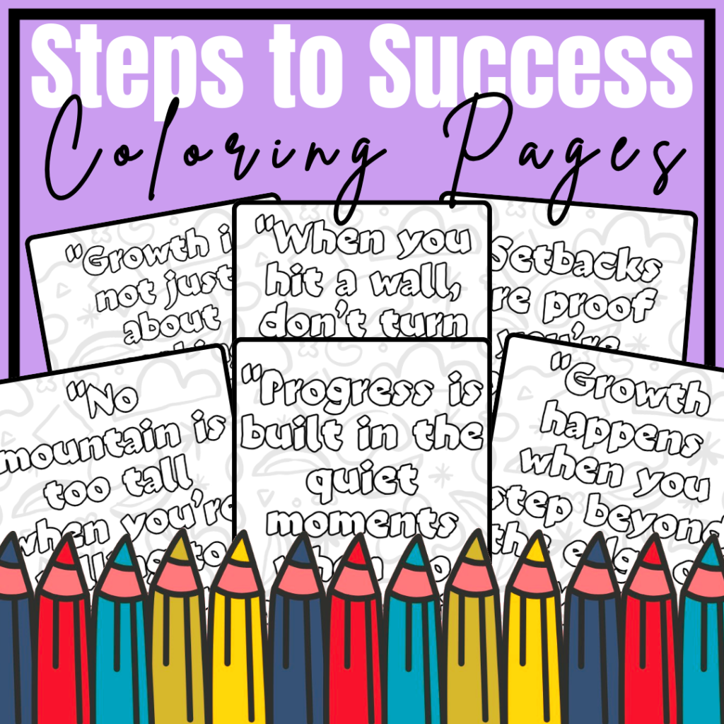 Inspire Growth: Motivational Colouring Pages for Kids