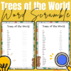 Explore Trees with a Fun Word Scramble Worksheet!