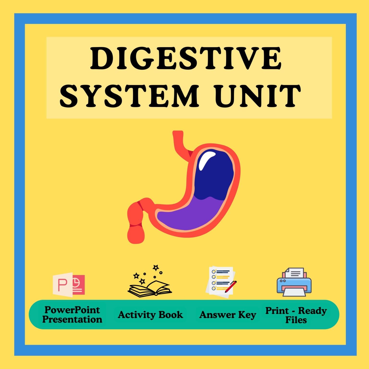 Complete Digestive System Bundle : PowerPoint, Activity Book, Answer ...