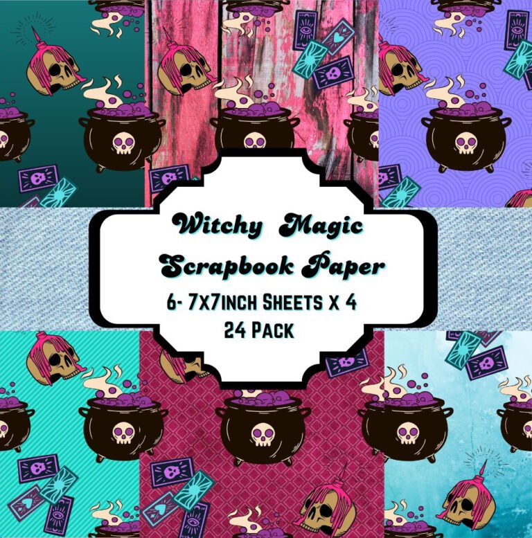 Gothic Scrapbook Paper for Halloween & Crafts