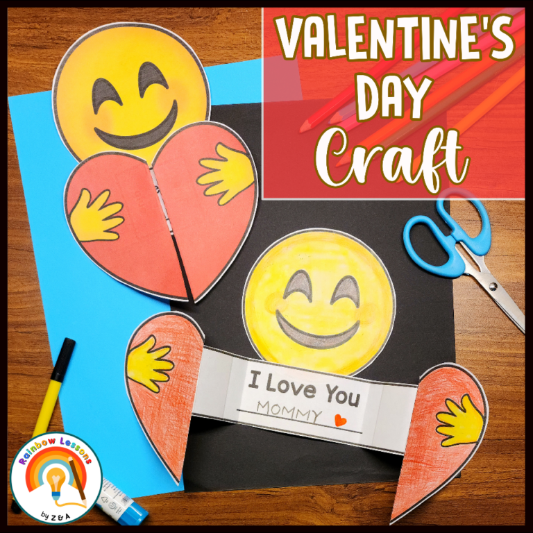Adorable Heart Emoji Craft for Valentine's Day Fun