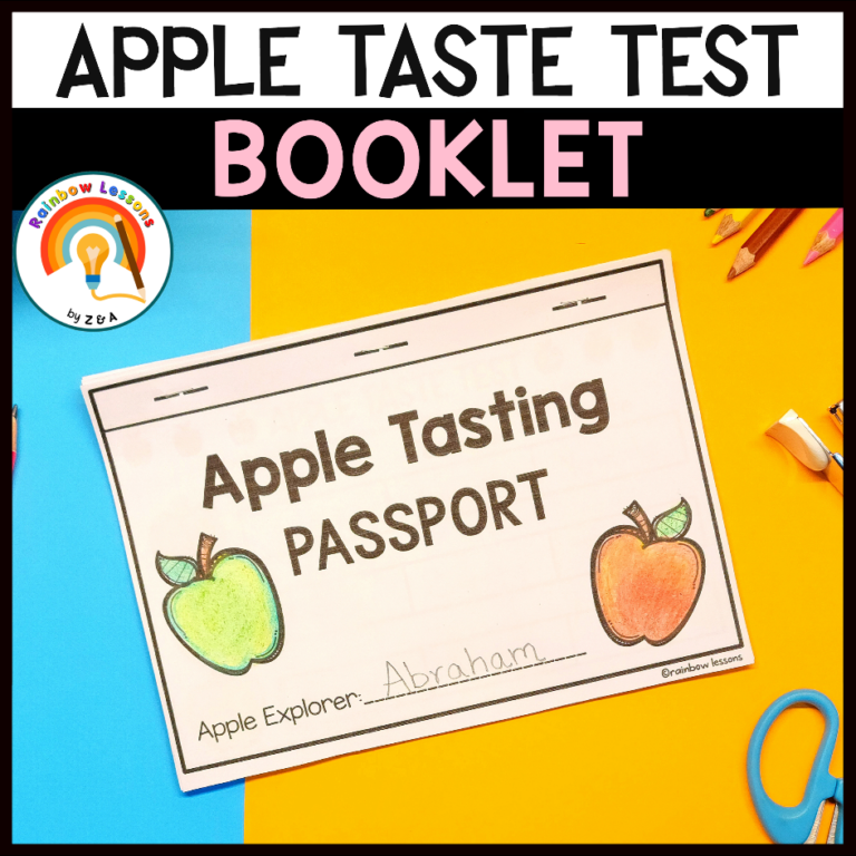 Explore Apples: Fun Taste Test Booklet for Students