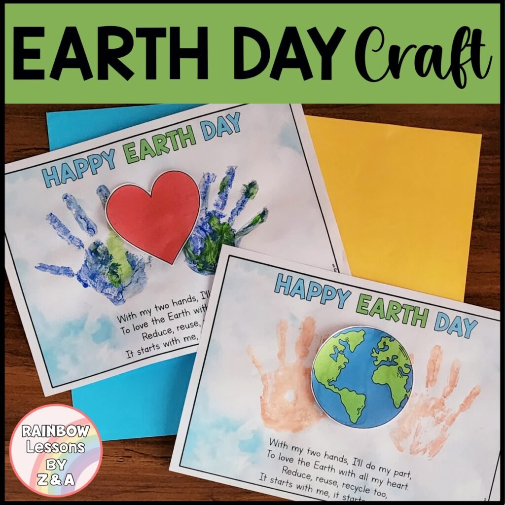 Handprint Earth Day Craft for Kids: Celebrate & Create