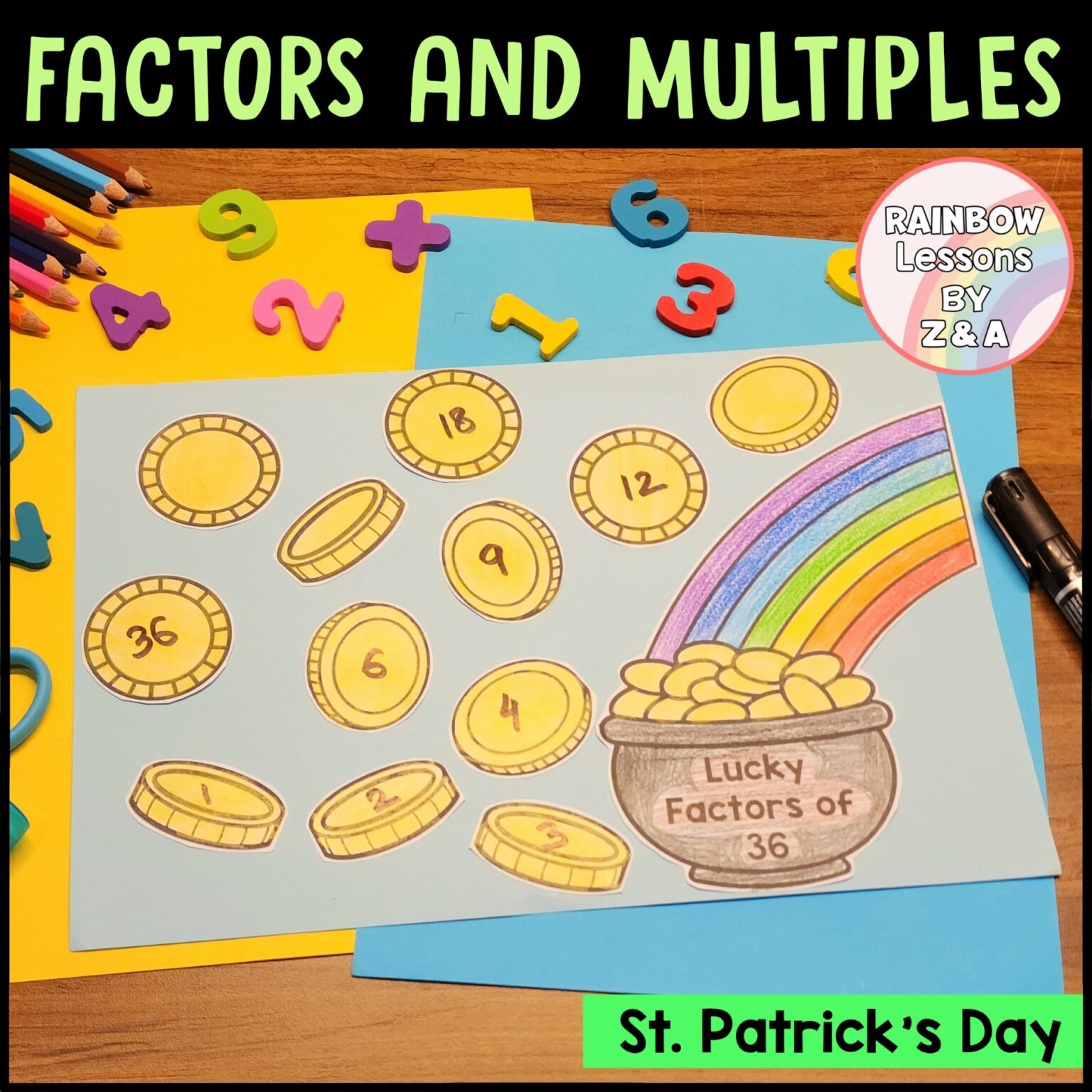St Patrick's Day Factors & Multiples Craft