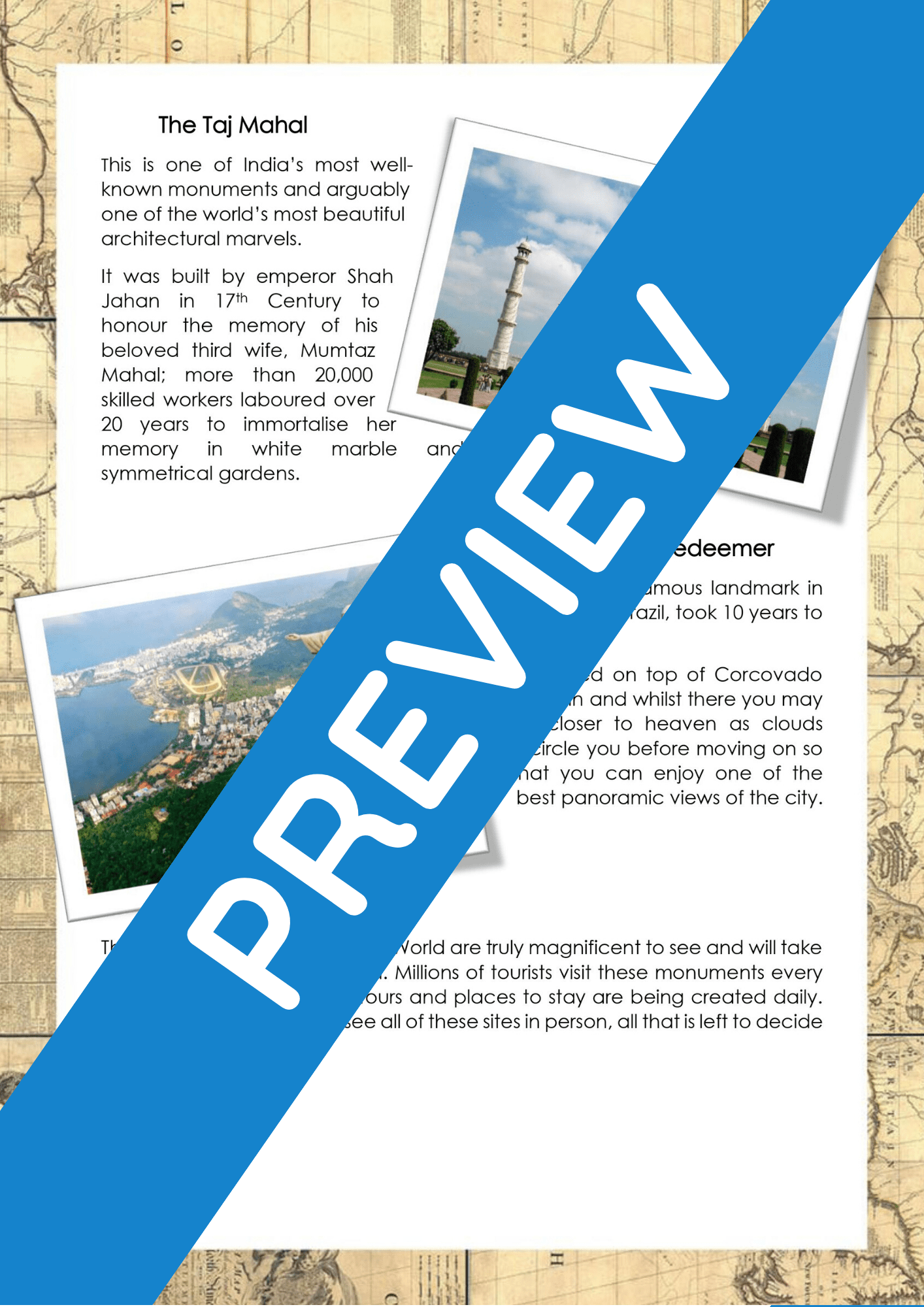 The Seven New Wonders of the World Travel Brochure and Features ...