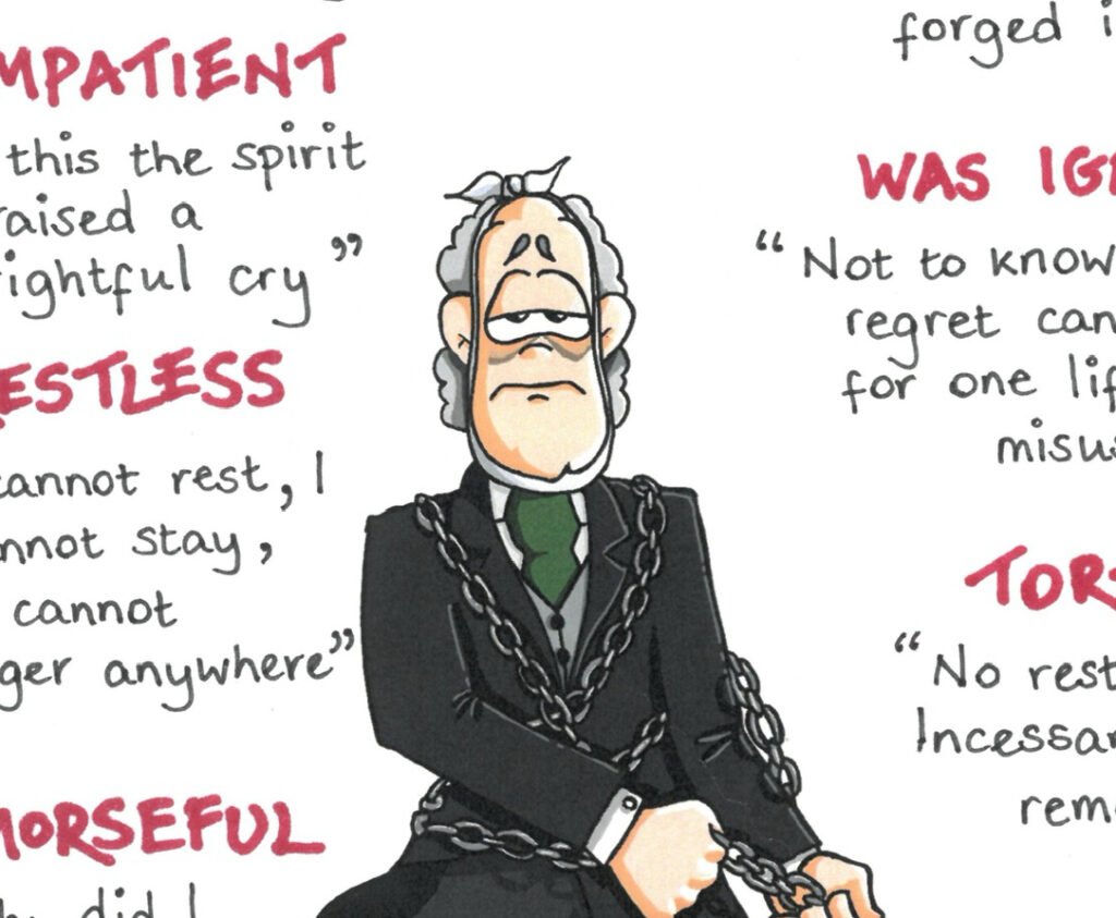 GCSE A Christmas Carol Jacob Marley Revision Poster